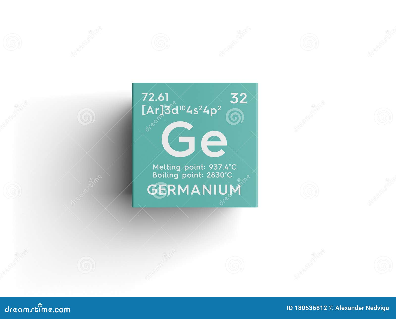 Germanium. Metalloids. Chemical Element of Mendeleev S Periodic Table ...