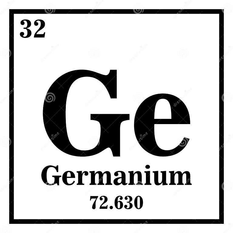 Germanium Periodic Table of the Elements Vector Stock Vector ...