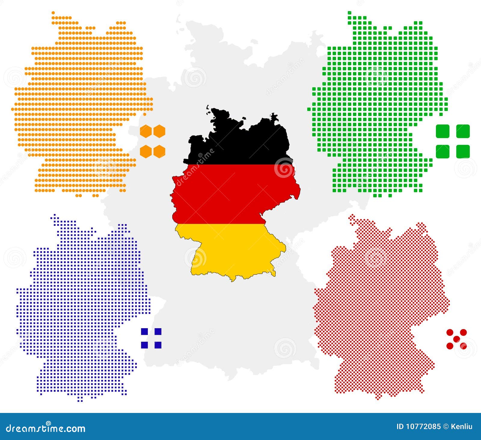 Layered Editable Vector Illustration Country Map of Germany Stock ...