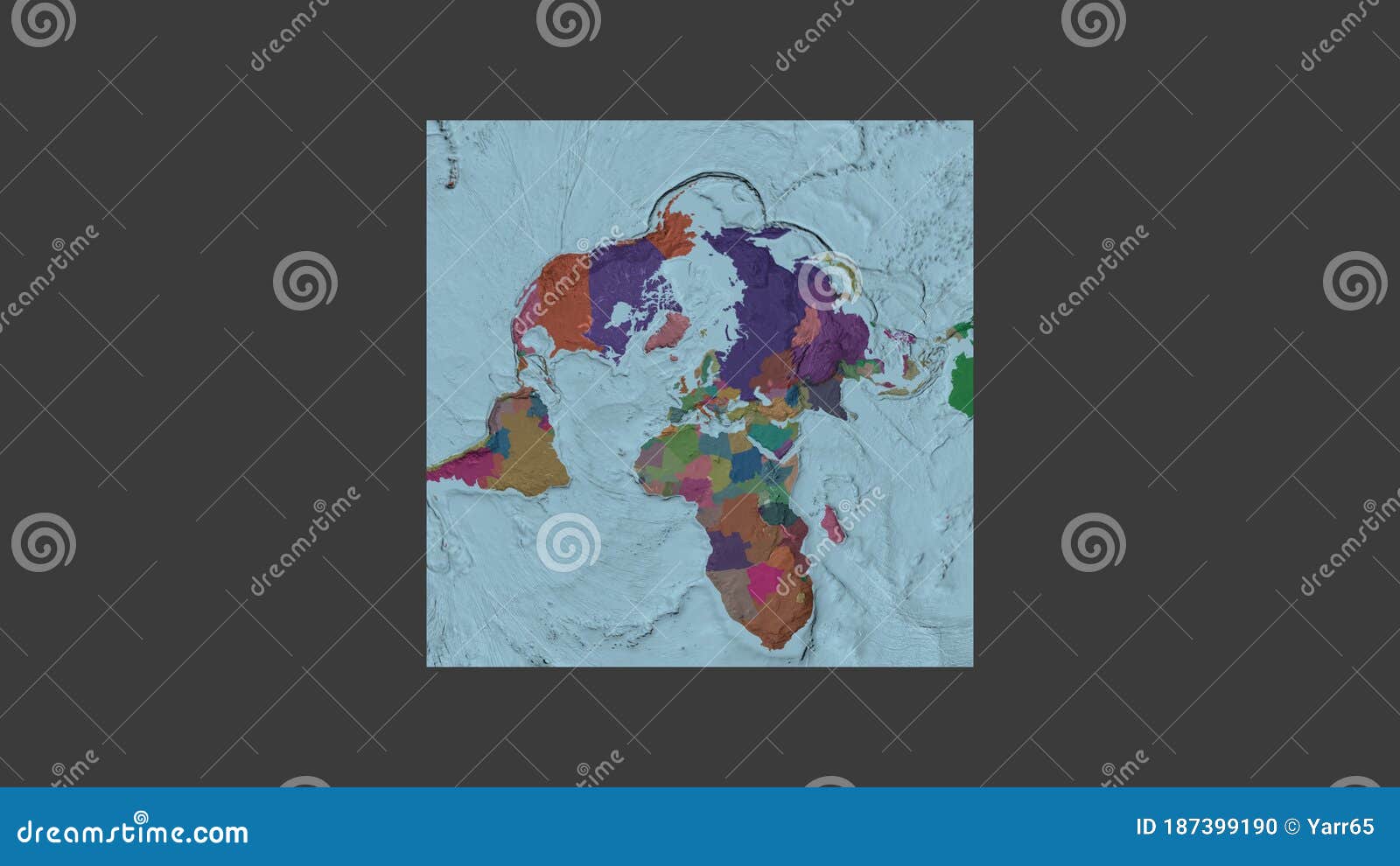 Germany - Administrative. Centered in a Square Stock Illustration ...