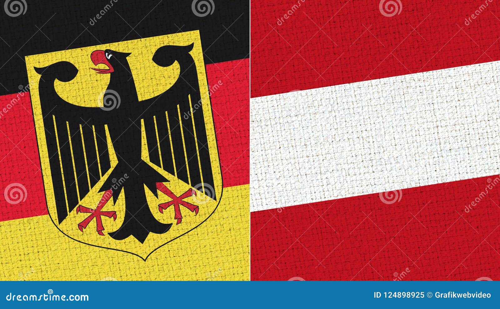 Germany and Austria Flag stock image. Image of resolution - 124898925
