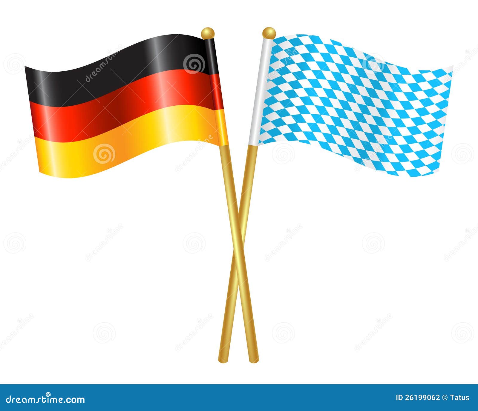 Germany and Bavaria Flags Icon Stock Vector - Illustration of pride ...