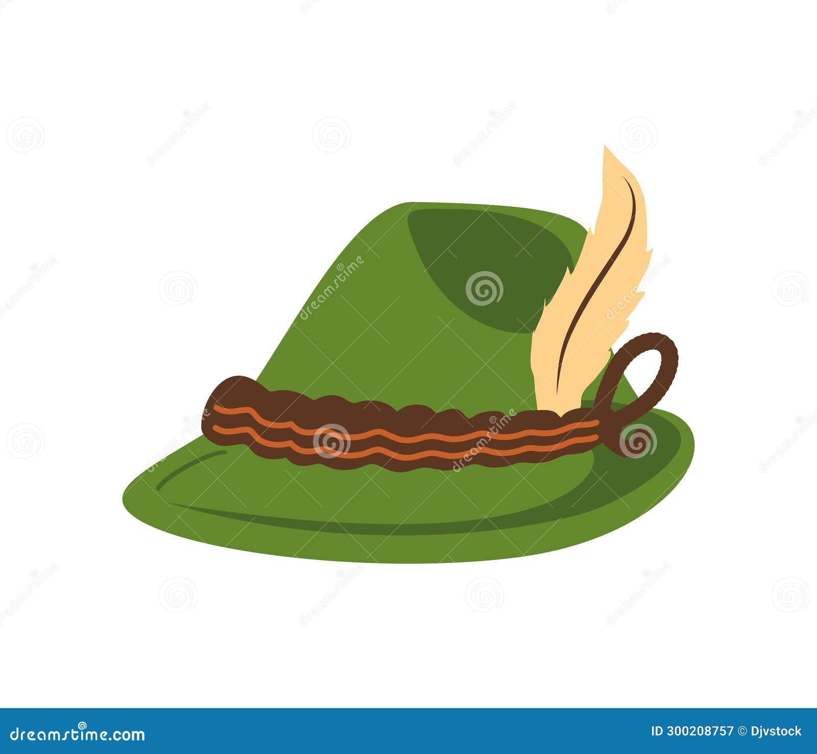 Germany bavarian hat stock illustration. Illustration of isolation ...