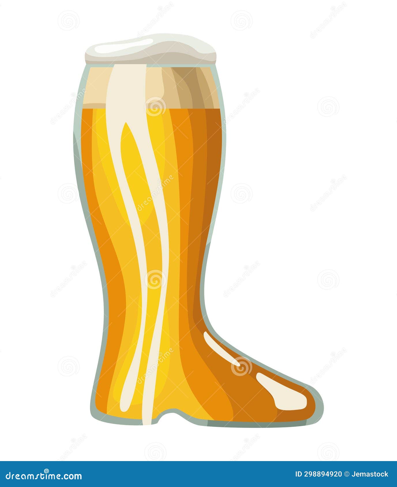 Germany Beer Glass Boot Shape Stock Vector - Illustration of german ...