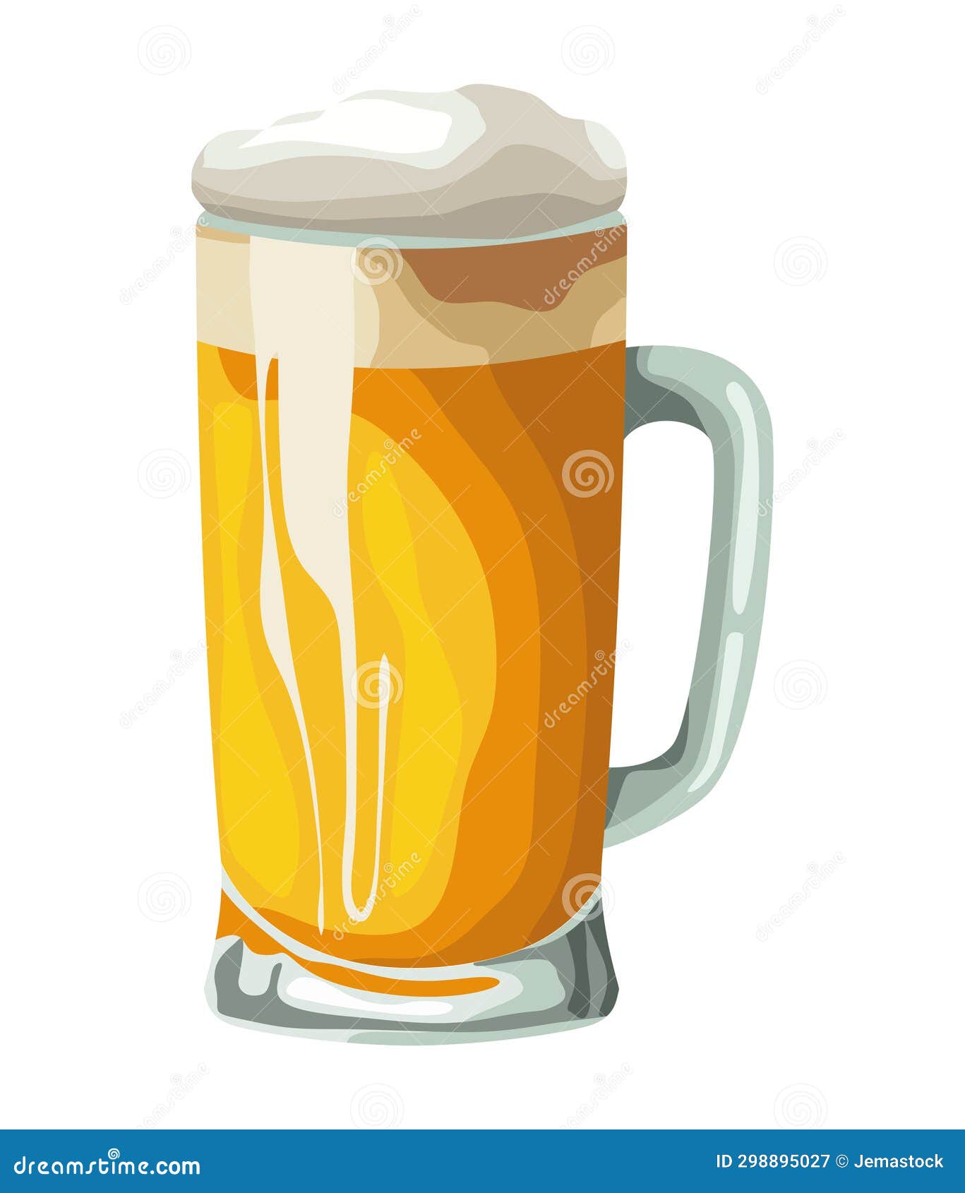 Germany Beer Glass Traditional Stock Illustration - Illustration of ...