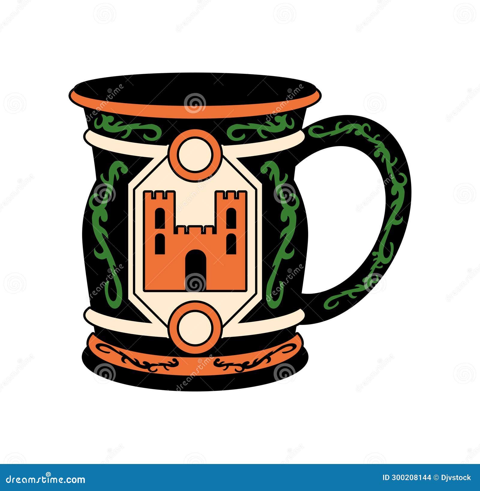Germany beer steins design stock illustration. Illustration of ...