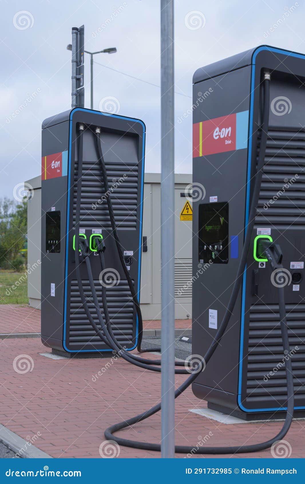 Charging Columns for E Cars from Eon Editorial Image - Image of electro ...