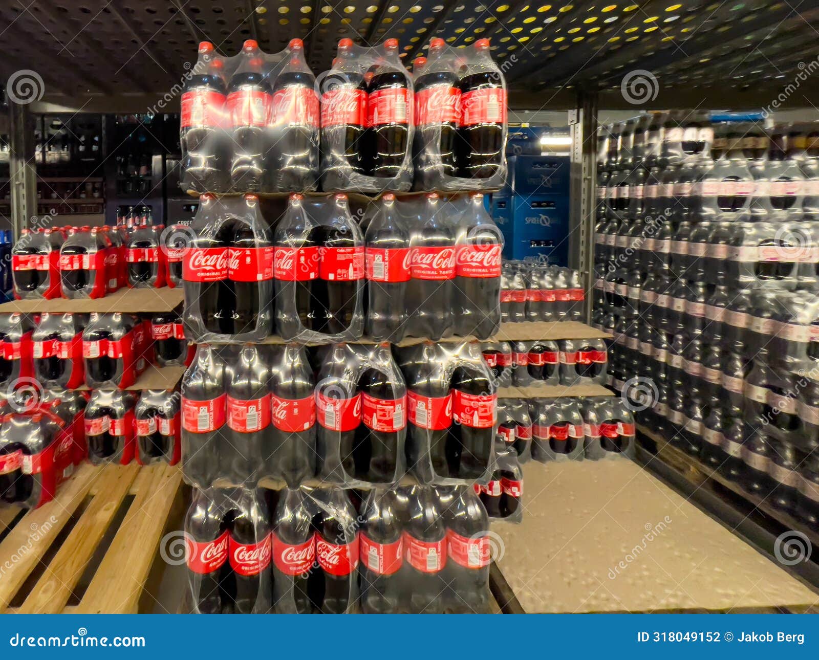 Stack Box Of Coca-cola On The Street By The Truck Editorial Photo ...