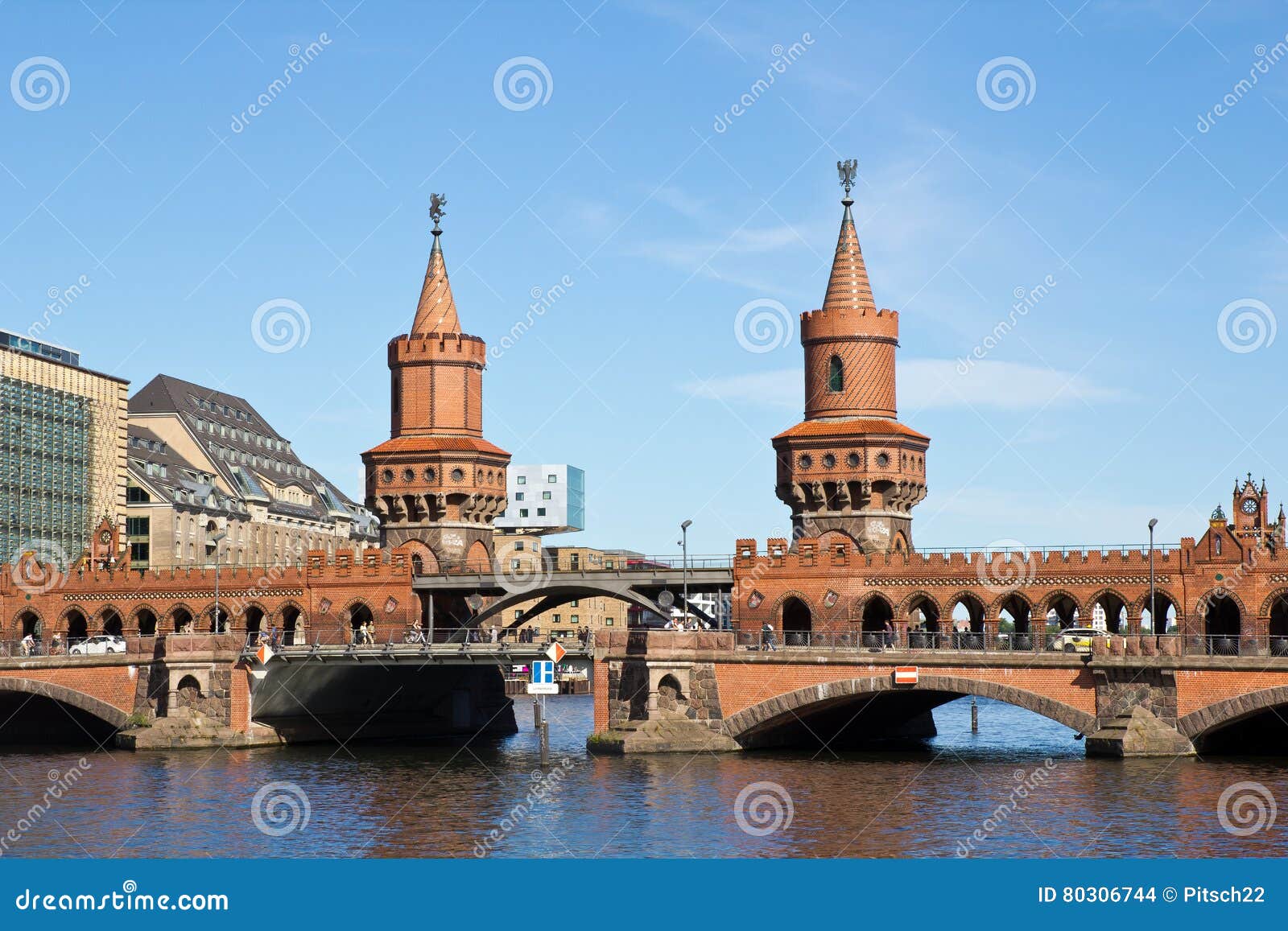 Germany, Berlin, Oberbaum Bridge Editorial Stock Image - Image of ...