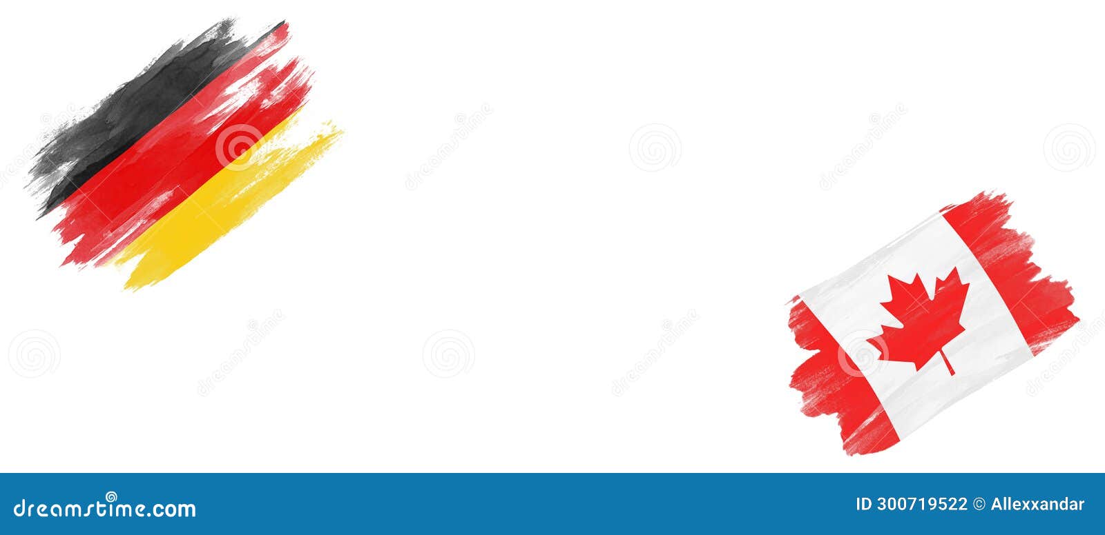 Germany and Canada Flags on White Stock Photo - Image of nation ...