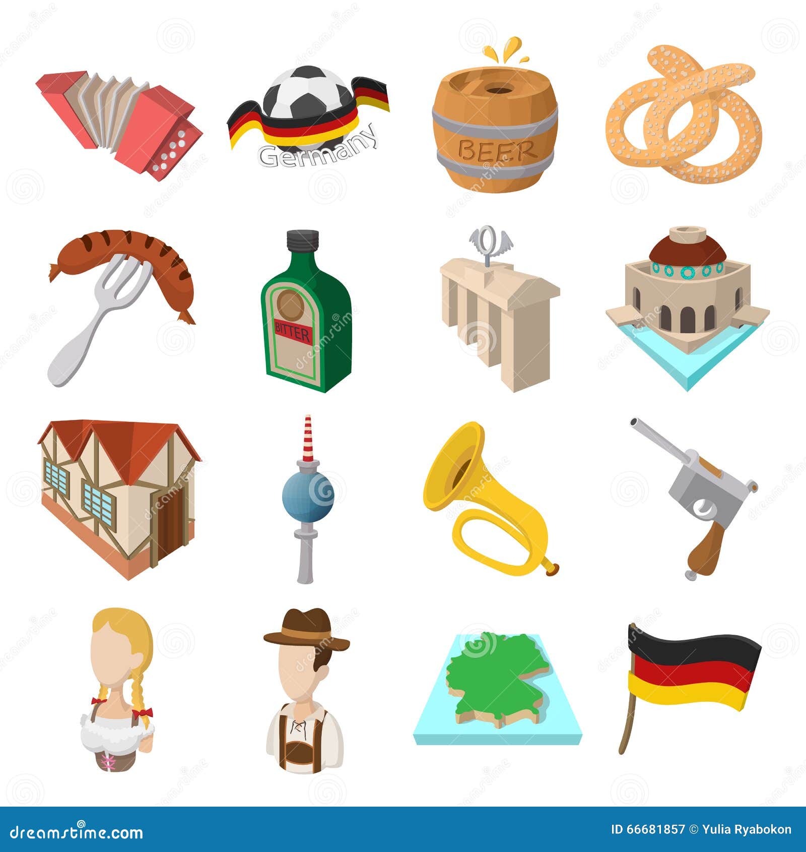 Germany Cartoon Font. German National Flag Colors. Paper Cutout Glossy ...