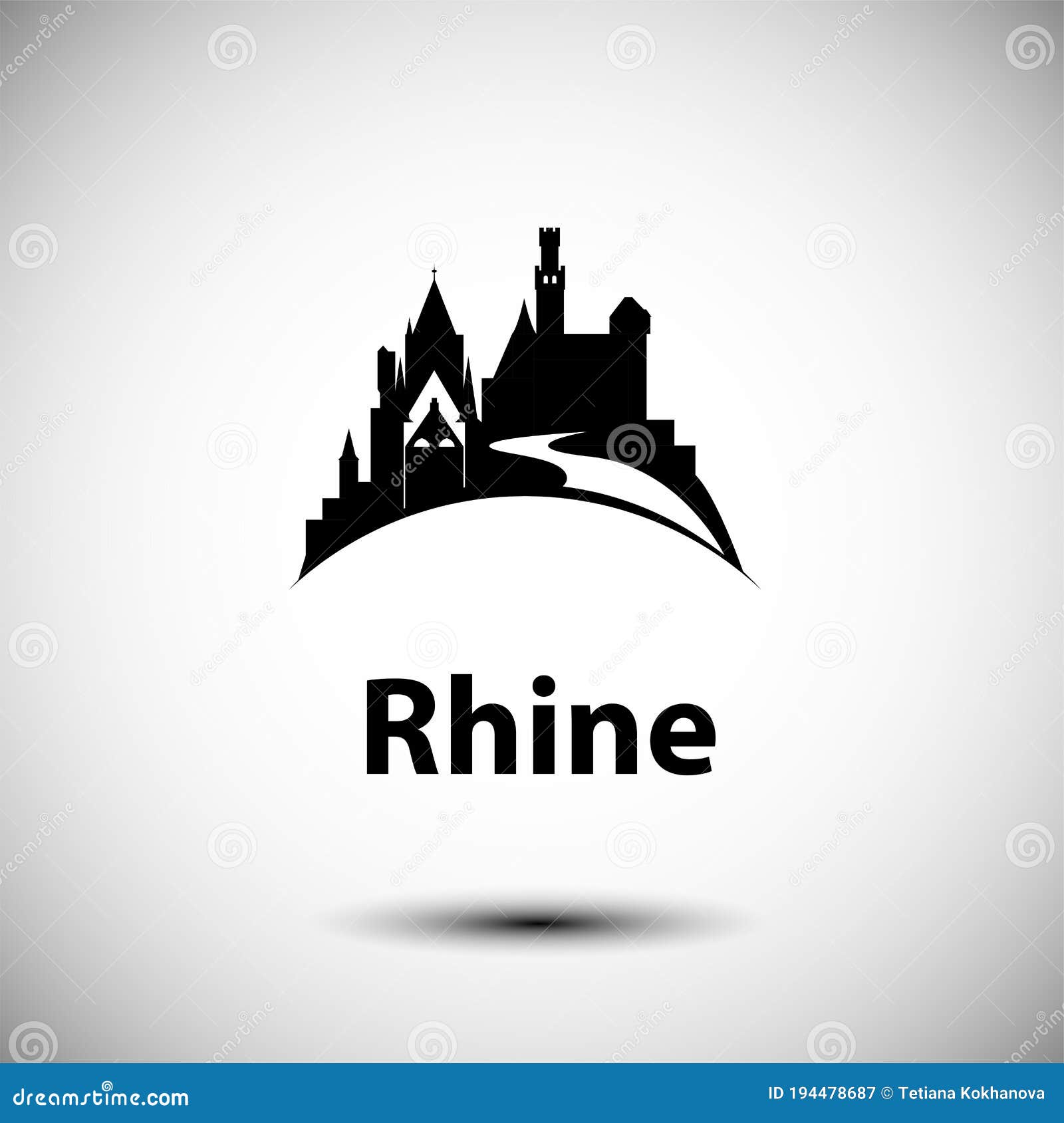 Germany Castles. Great Landmark. Stock Vector - Illustration of palace ...