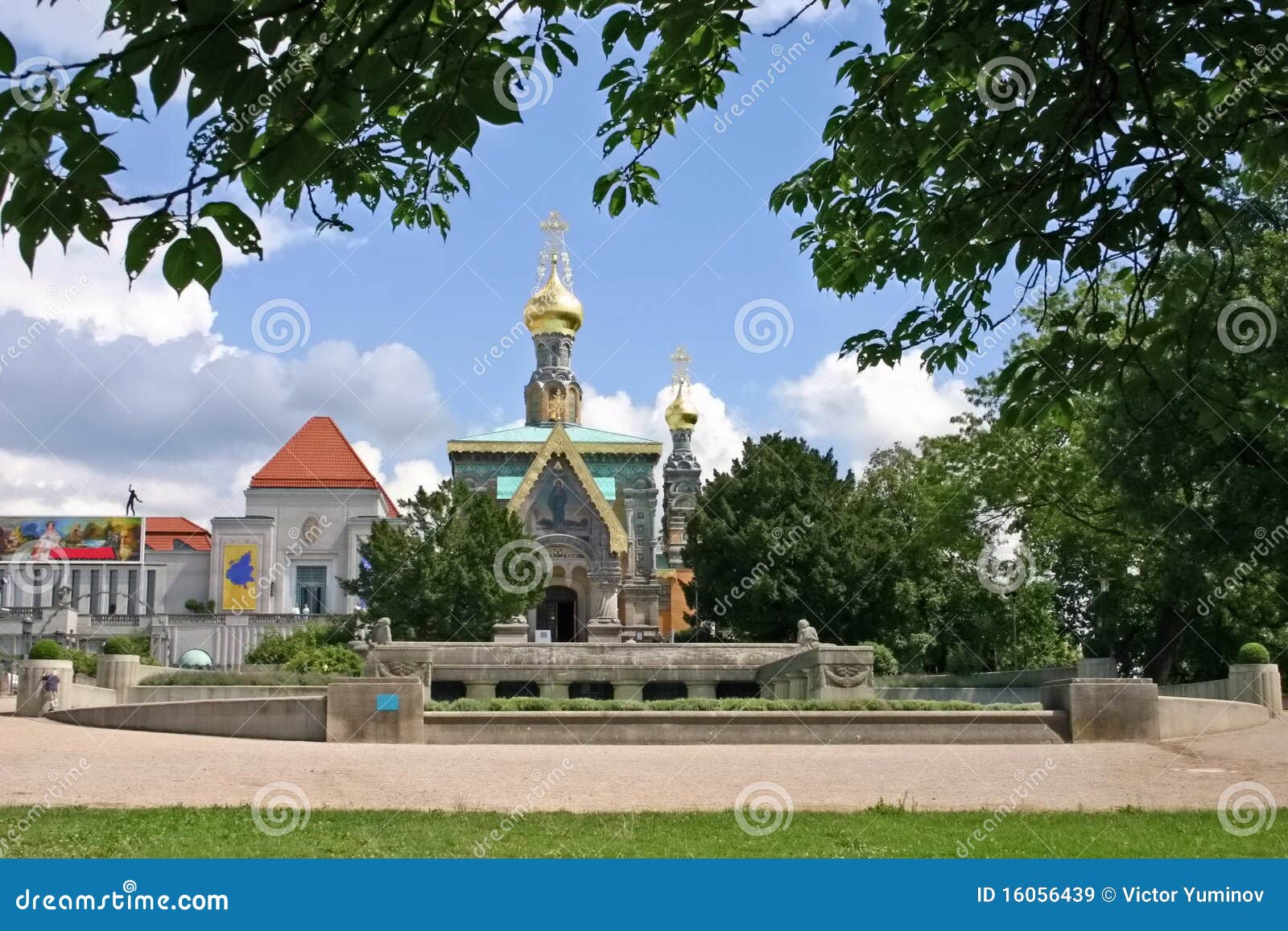 Germany.the Church of Orthodox. Stock Image - Image of gilding ...