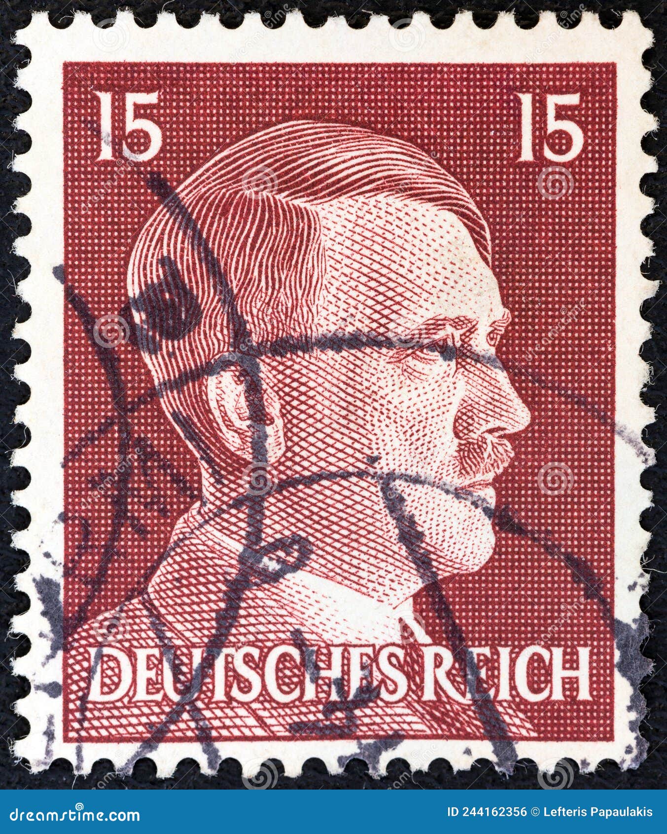 GERMANY - CIRCA 1941: a Stamp Printed in Germany Shows Adolph Hitler ...