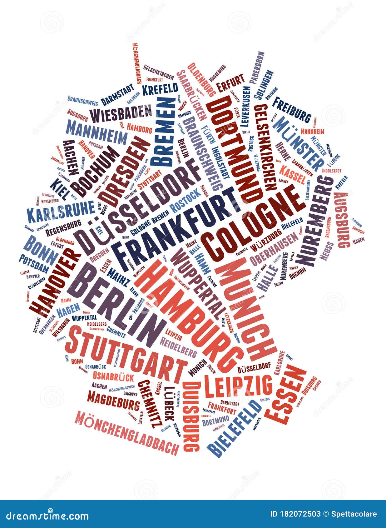 Germany Cities Word Cloud Concept Stock Illustration - Illustration of ...