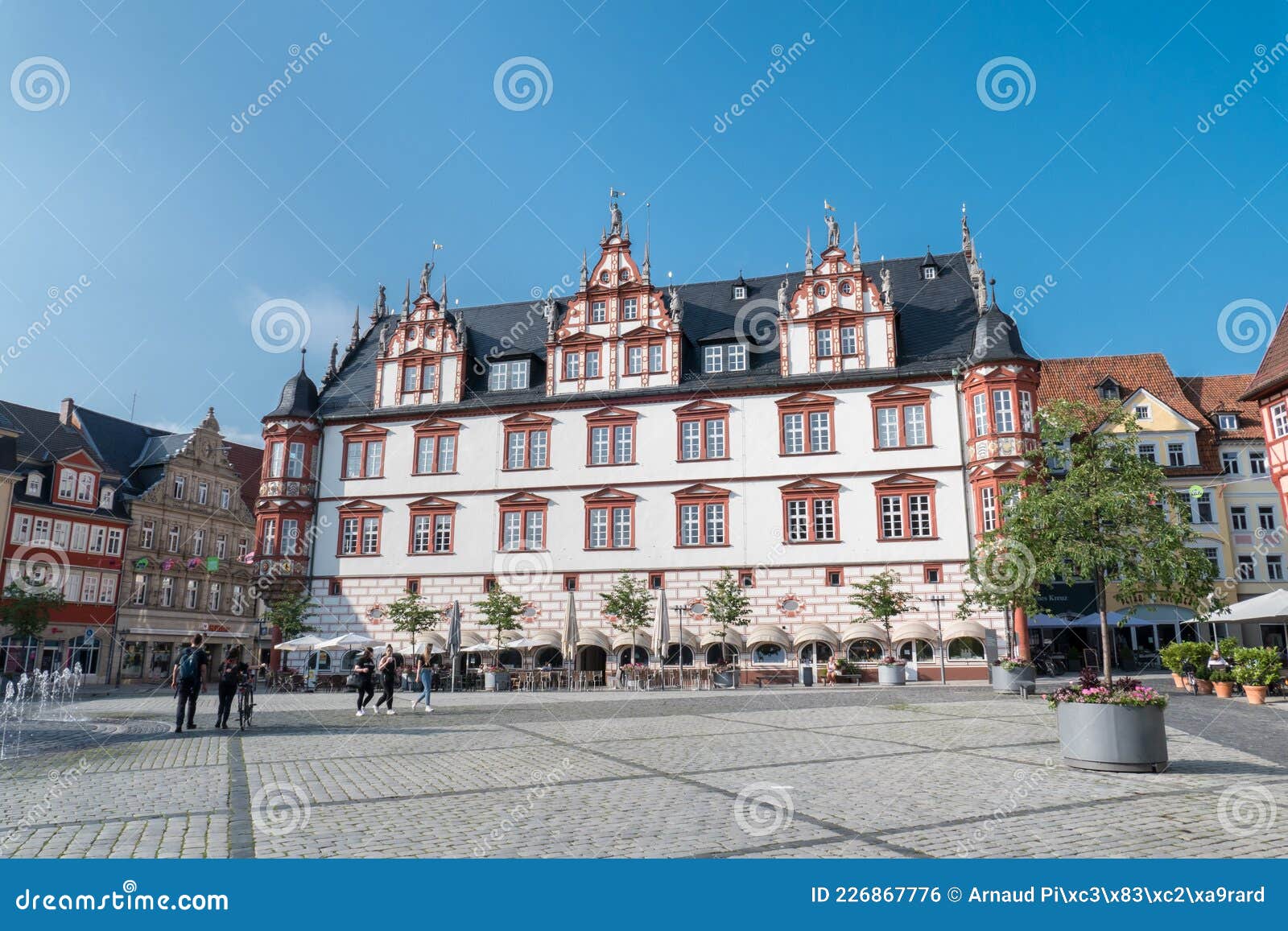 Germany, Coburg, Town Hall of Coburg Stock Photo - Image of medieval ...
