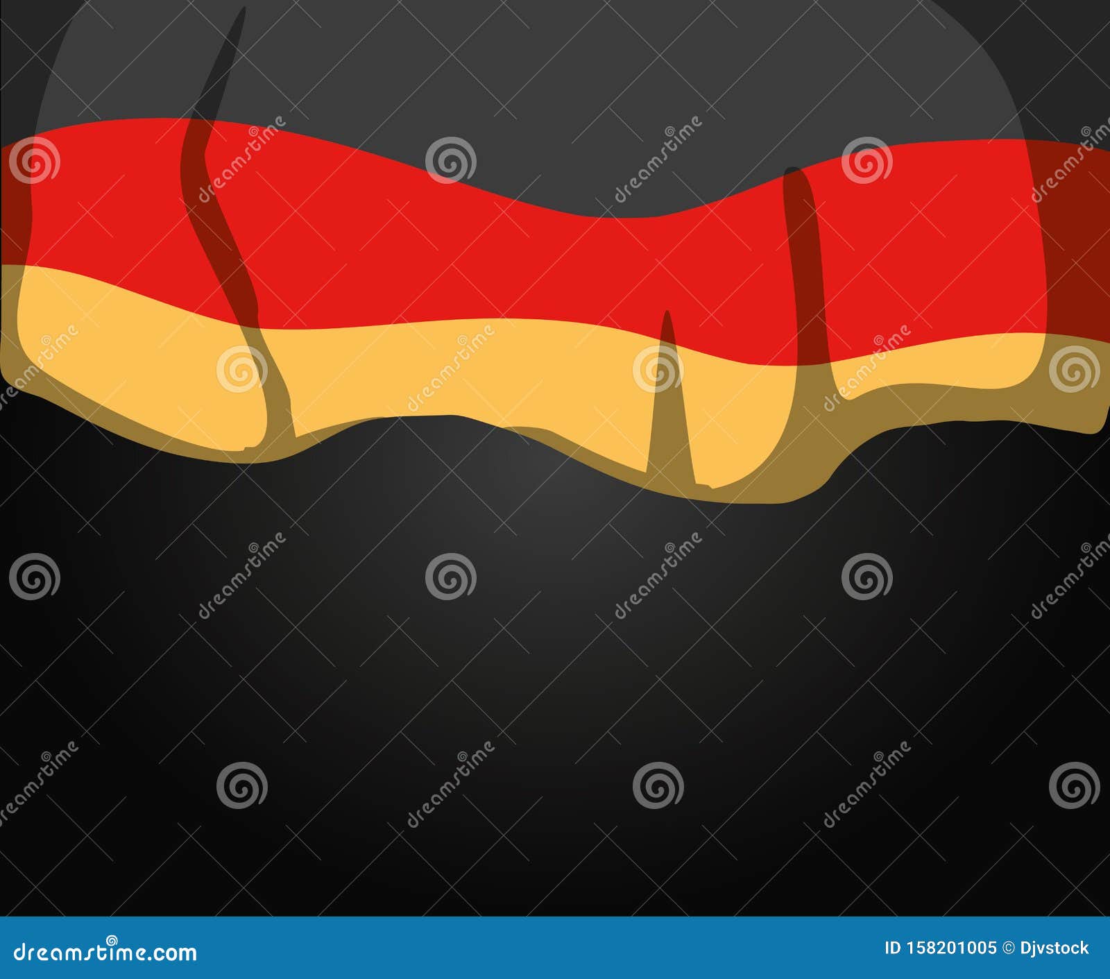 Germany Country Flag Frame Decoration Stock Illustration - Illustration ...
