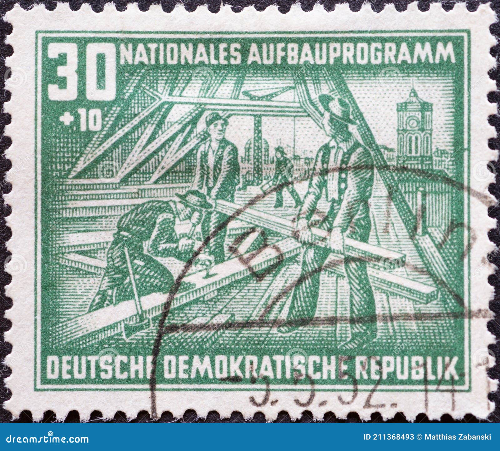 GERMANY, DDR - CIRCA 1952 : A Postage Stamp From Germany, GDR Showing ...