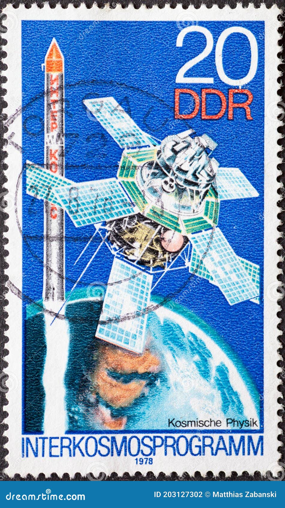 Set Of Cosmic Postage Stamps. Background. Editorial Image ...
