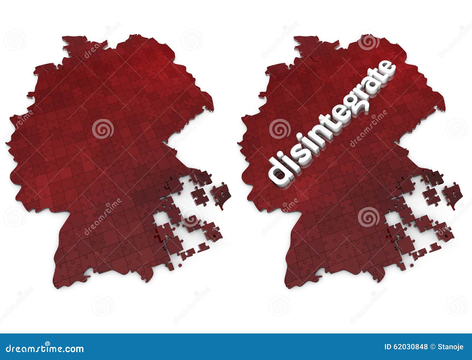Germany disintegration stock illustration. Illustration of european ...