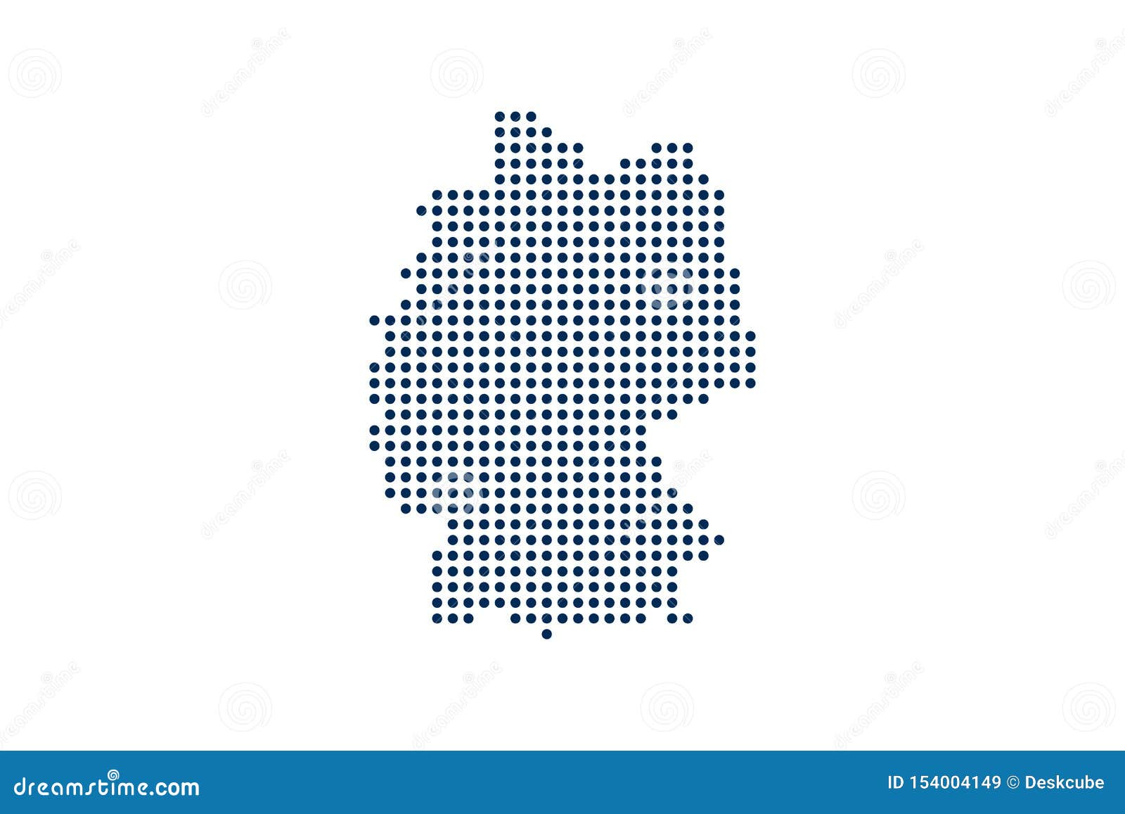 Germany Dot Map. Digital Concept. Vector Design Stock Vector ...
