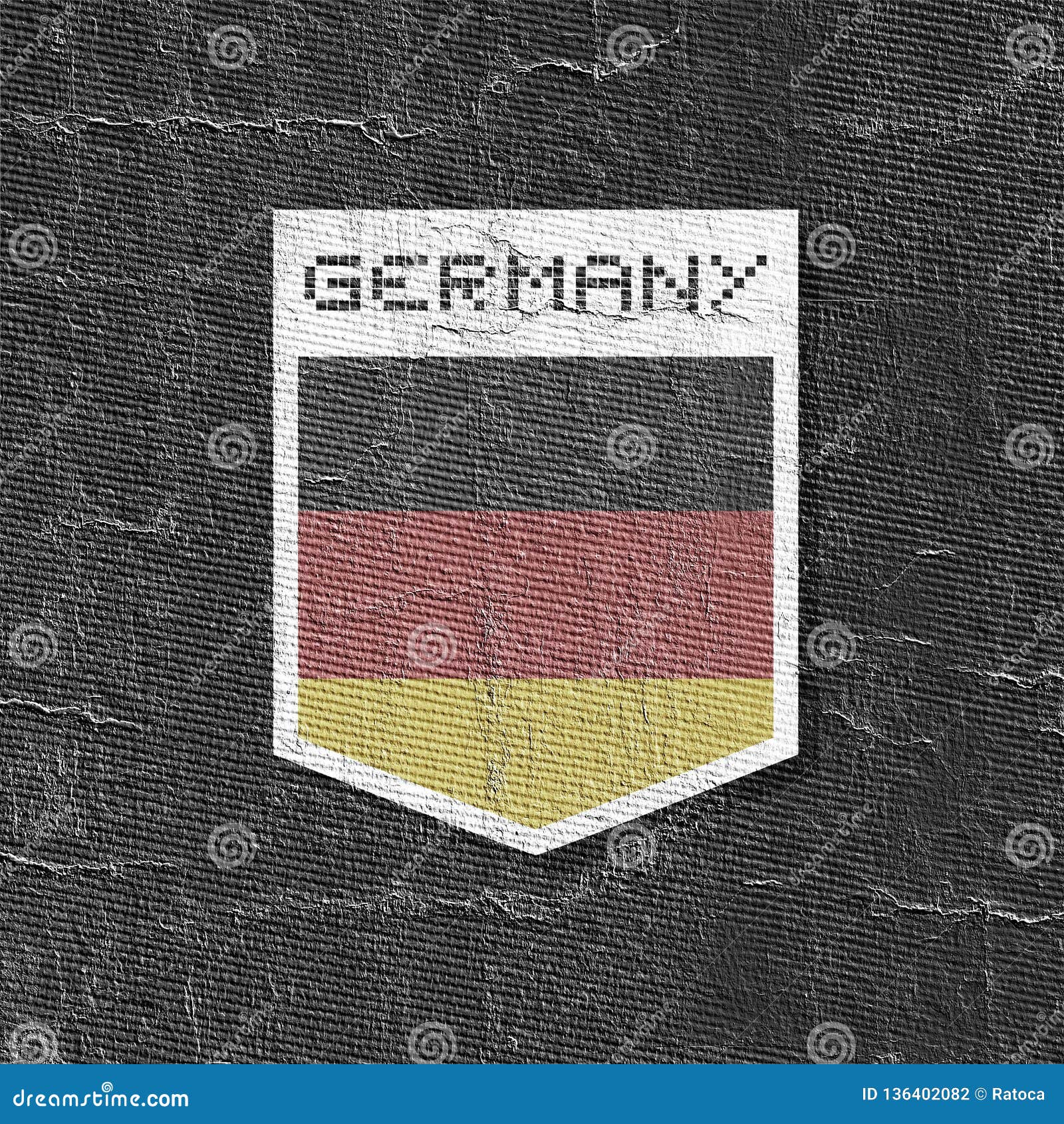 Germany emblem stock illustration. Illustration of german - 136402082