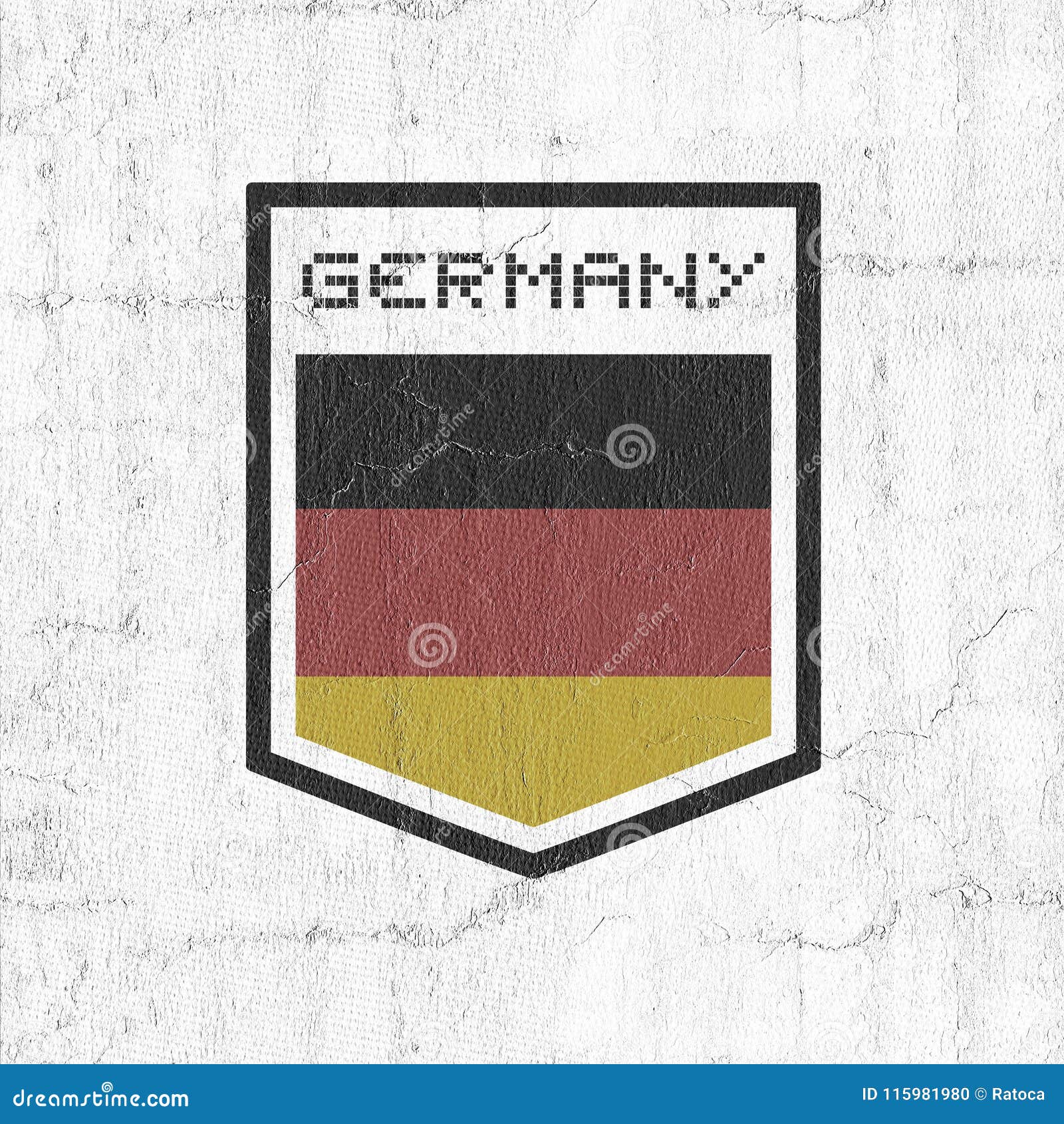 Germany emblem stock illustration. Illustration of patriot - 115981980