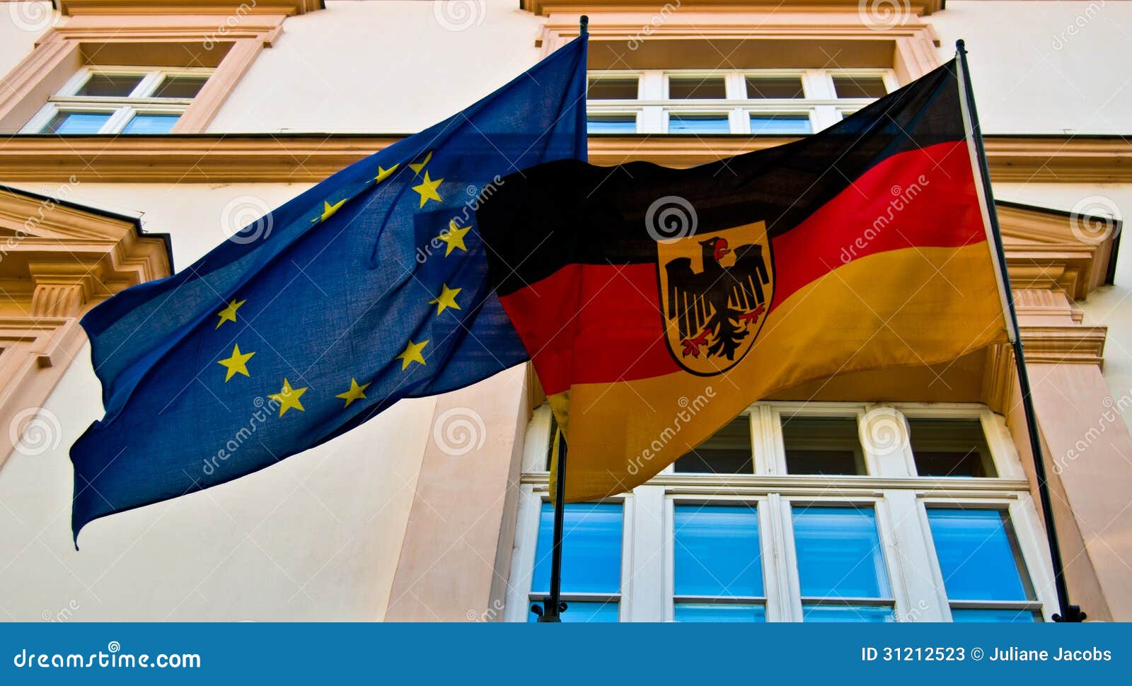 Germany and the EU stock image. Image of black, blue - 31212523