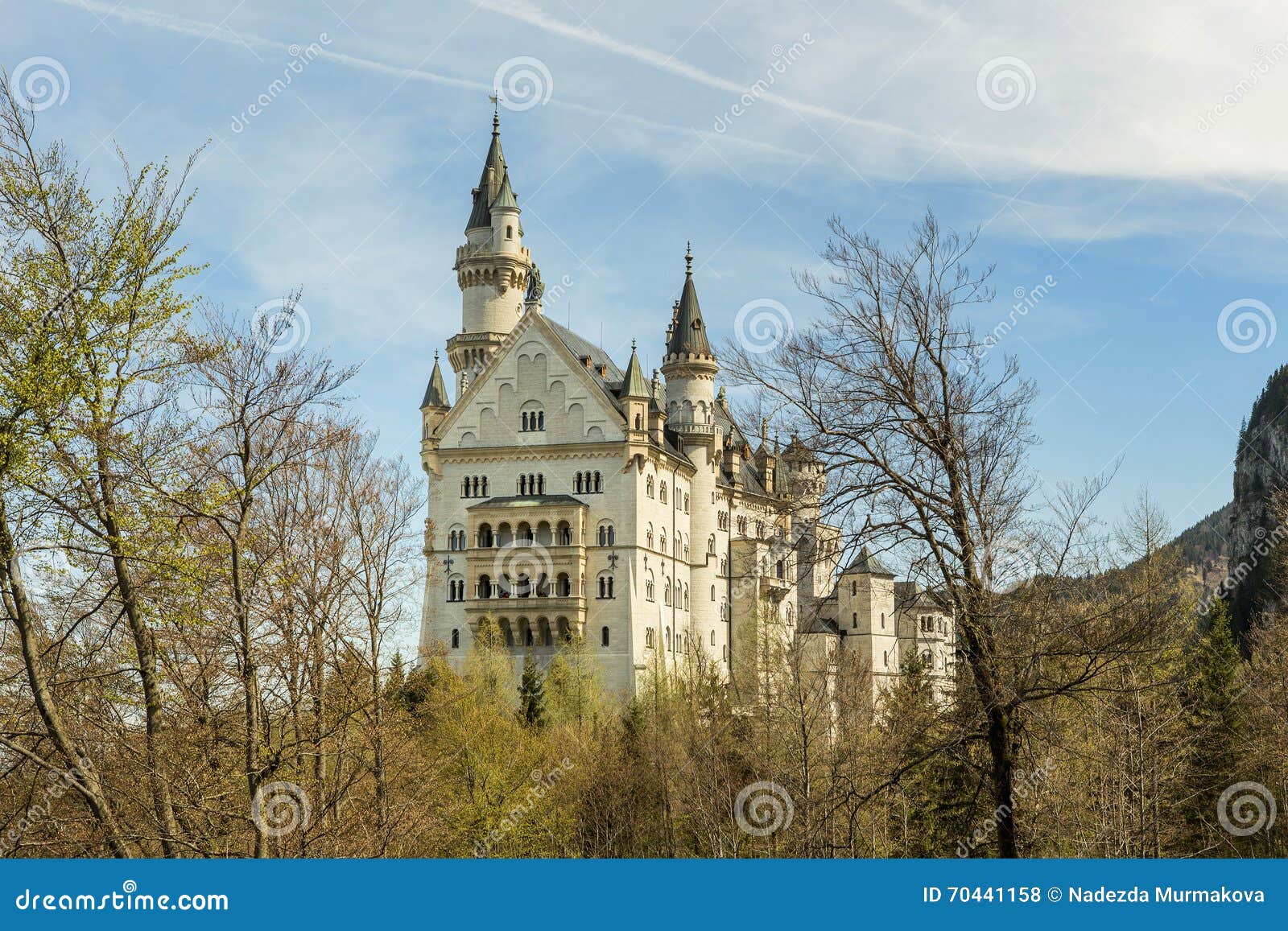 Germany. the Famous Neuschwanstein Castle, Panorama View Stock Photo ...