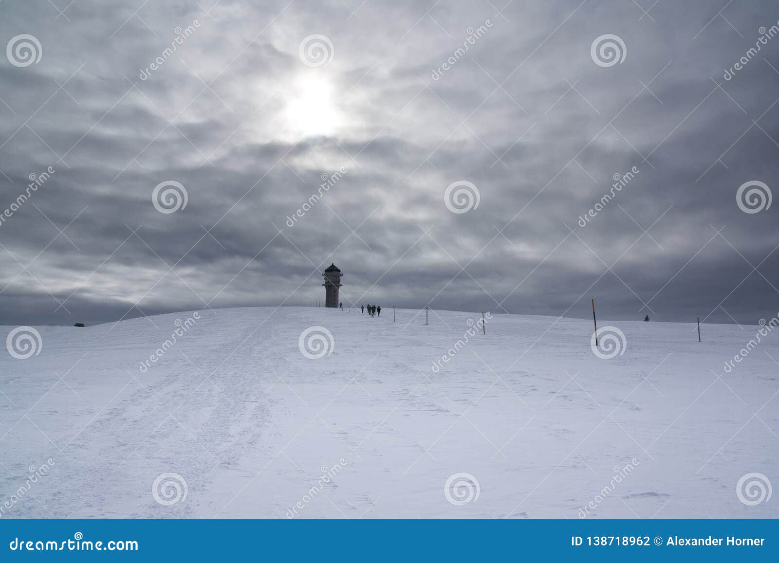 Germany Feldberg Tower Black Forest at Night Stock Photo - Image of ...