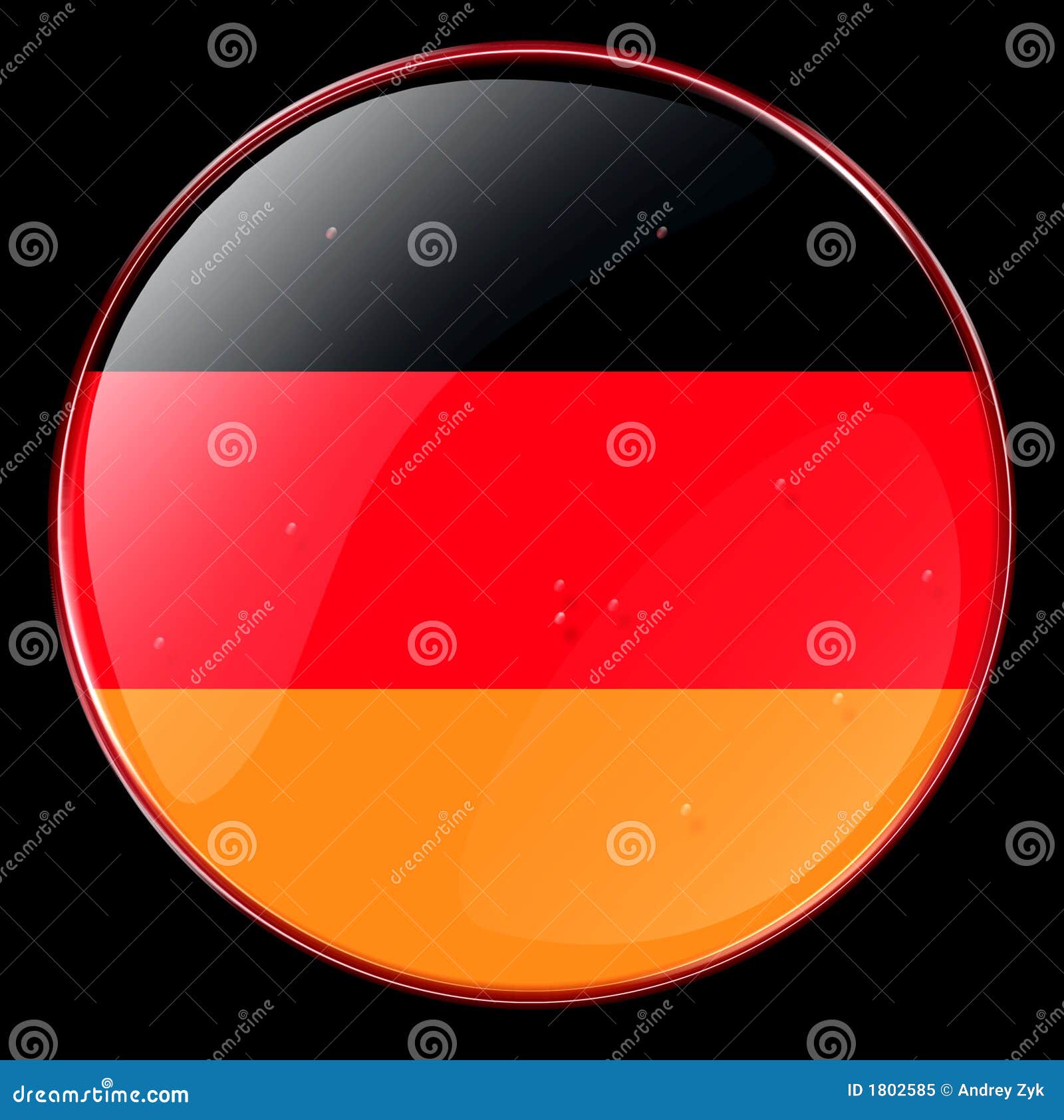 Germany Flag Button stock illustration. Illustration of button - 1802585