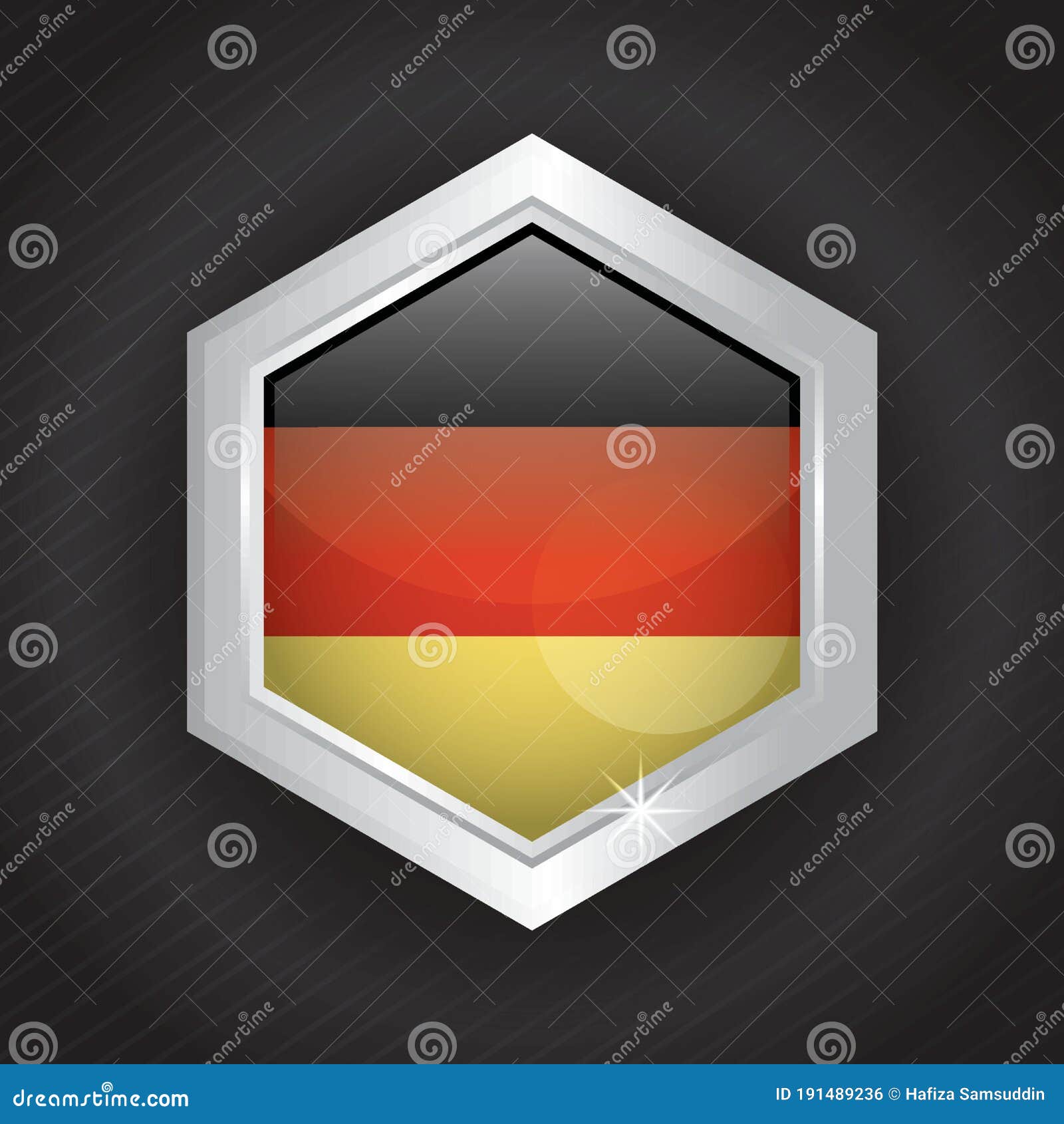 Germany Flag Button Design. Vector Illustration Decorative Design Stock ...