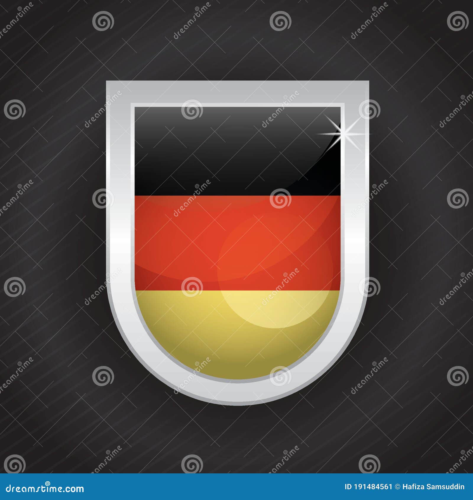 Germany Flag Button Design. Vector Illustration Decorative Design Stock ...
