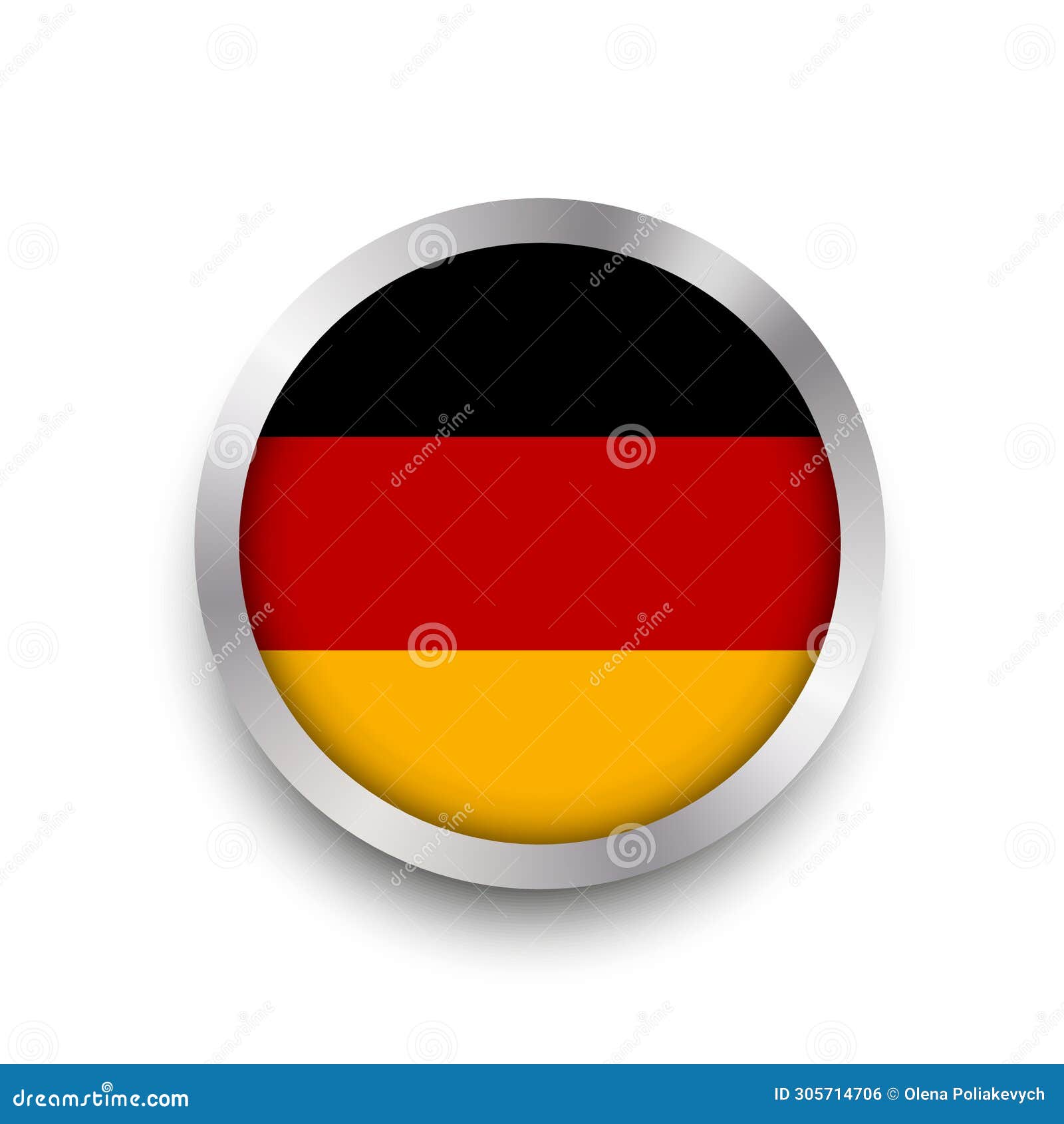 Germany Flag Button. Vector Illustration. EPS 10 Stock Illustration ...