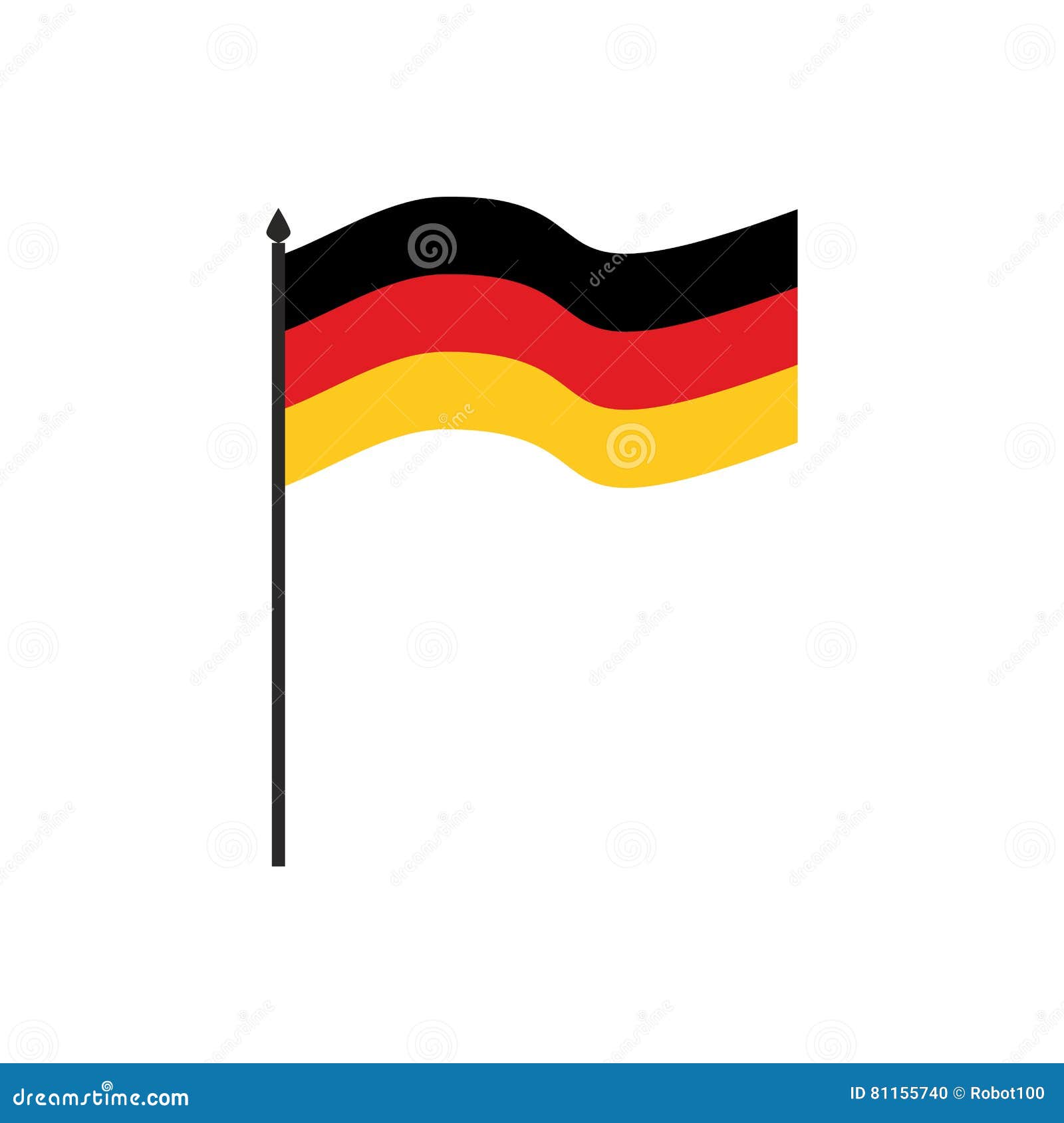 Germany Flag Cartoon Style Isolated Stock Illustrations – 162 Germany ...
