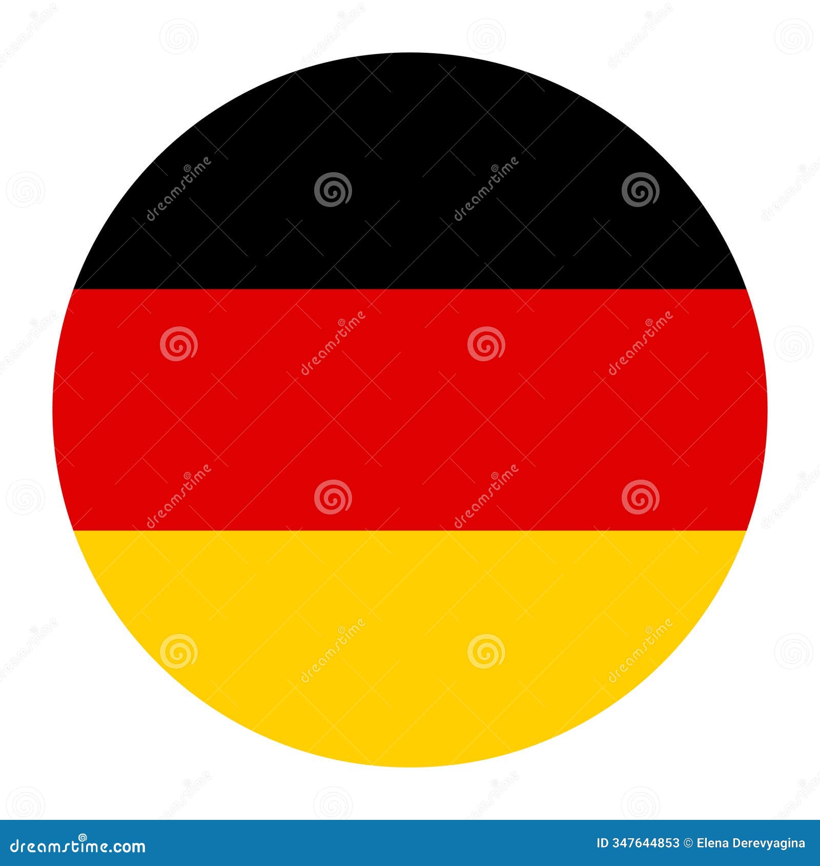 Germany Flag, Circle Frame, Round Icon Stock Vector - Illustration of ...