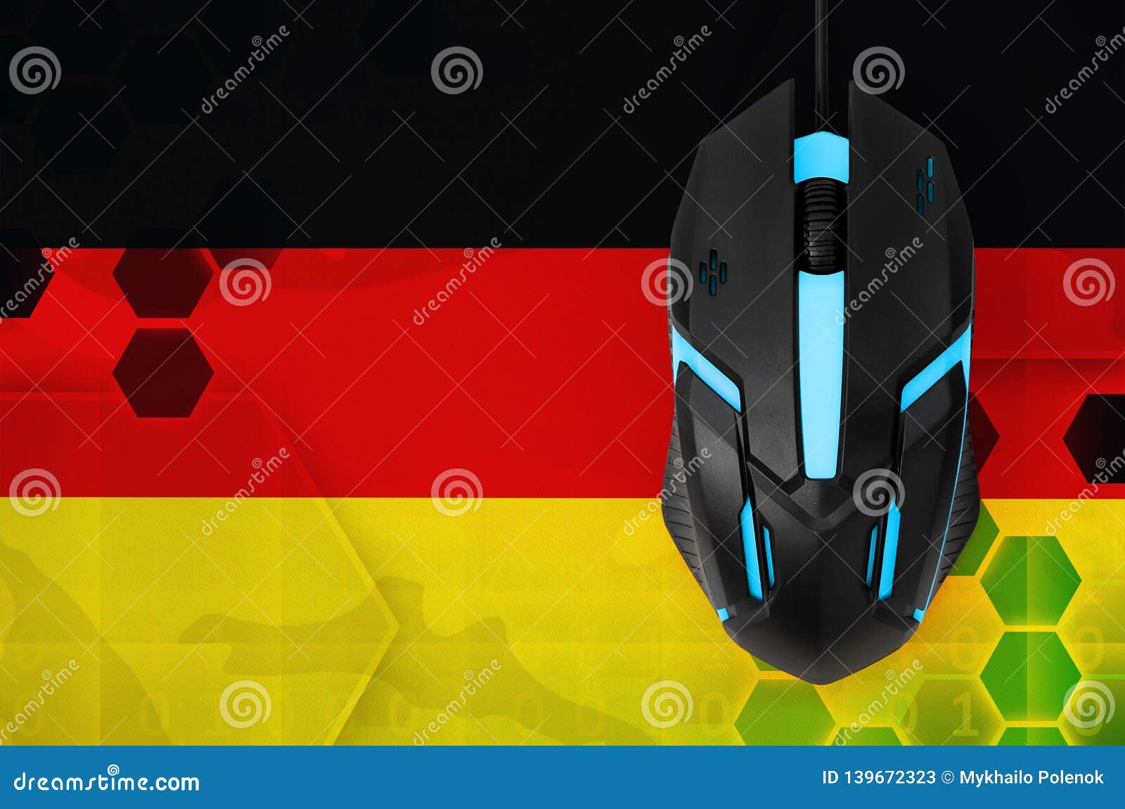 Germany Flag and Computer Mouse. Concept of Country Representing E ...