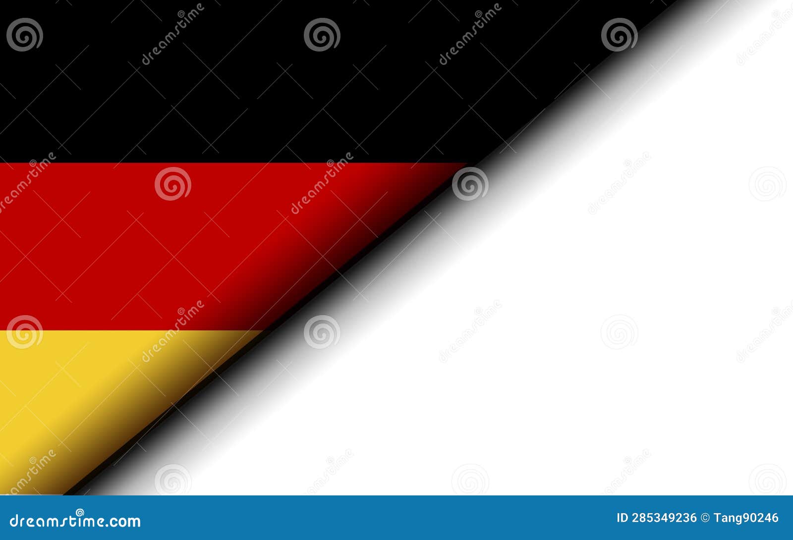 Germany Flag Folded in Half Stock Illustration - Illustration of ...