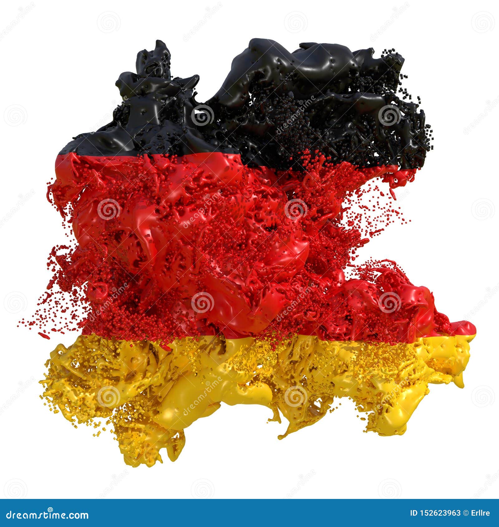 Germany flag liquid stock illustration. Illustration of europe - 152623963