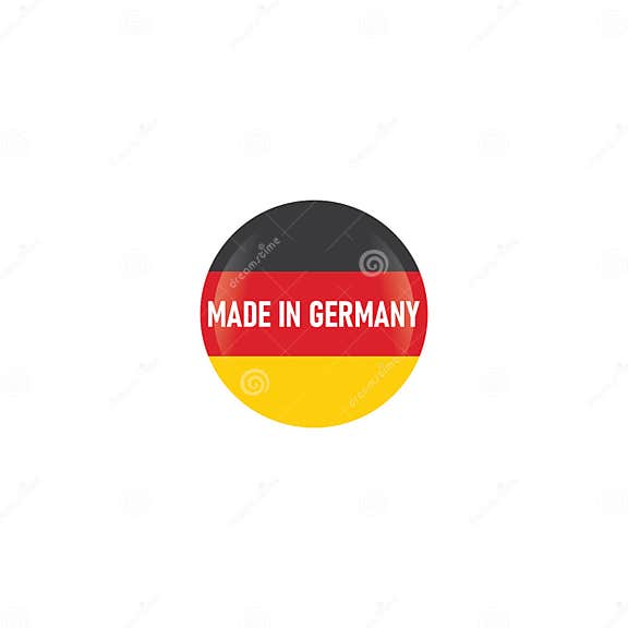 Germany Flag Logo Design Icon Web Stock Illustration - Illustration of ...