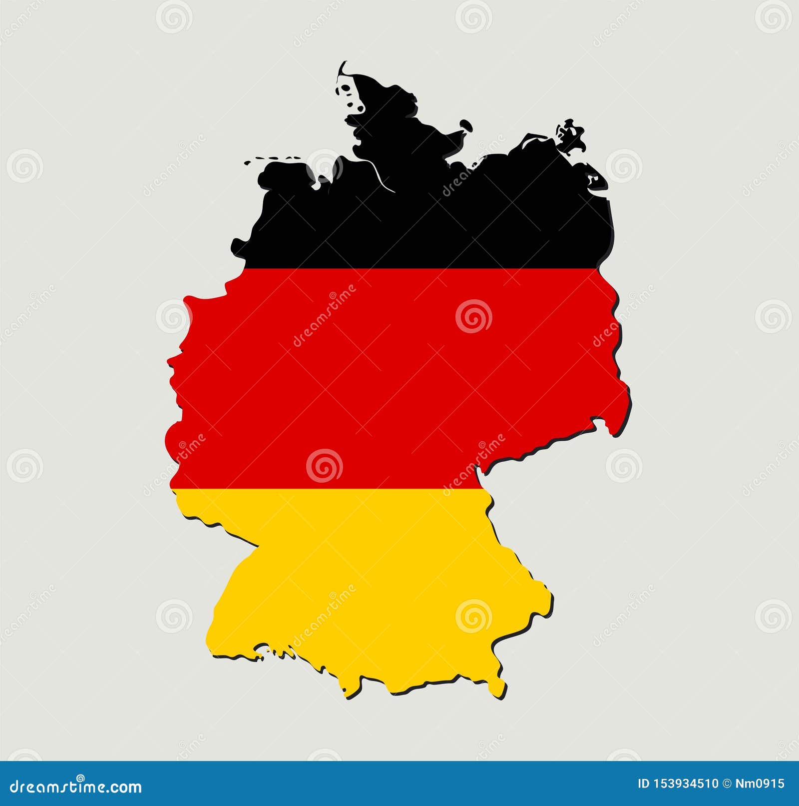 Germany Flag Map Icon. Concept National Symbol, Logo Design, Vector ...