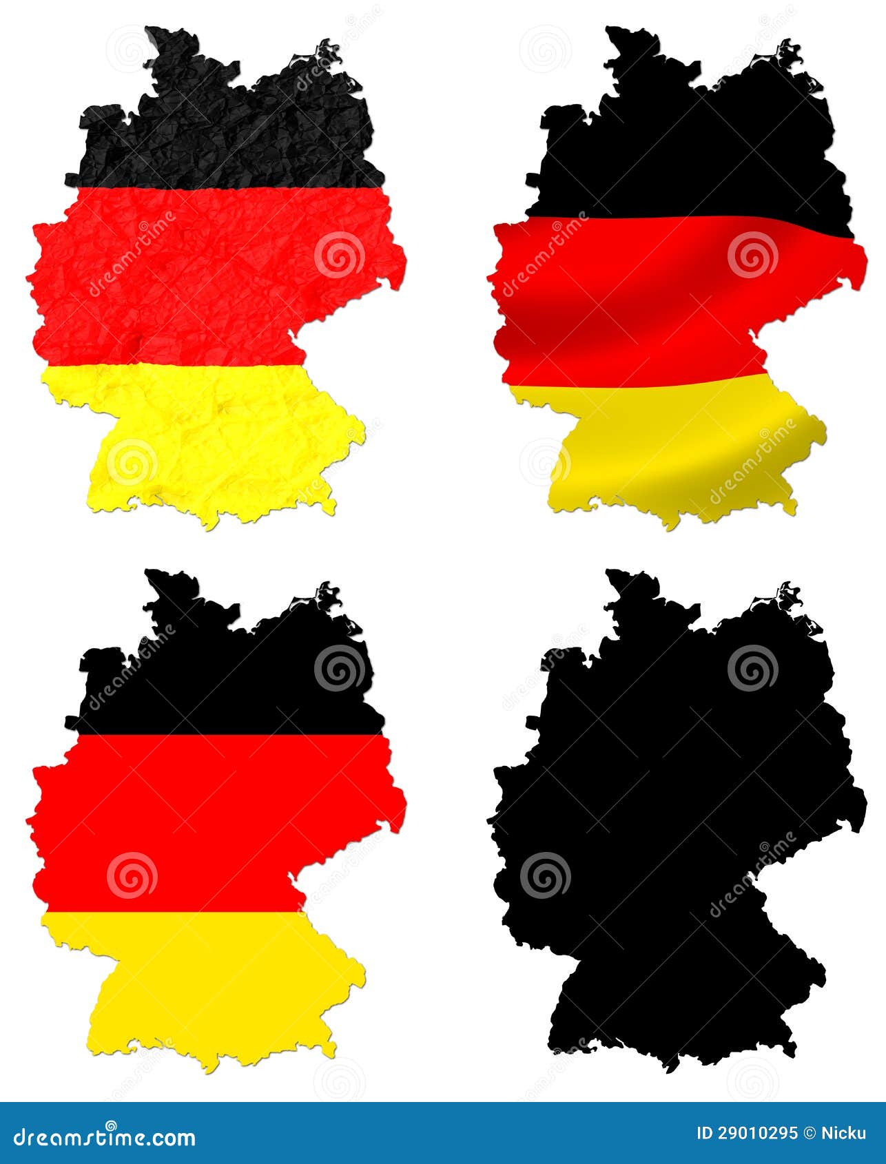 Germany Flag Over Map Collage Stock Illustration - Illustration of ...