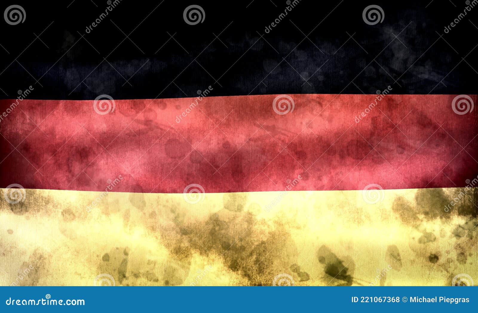 Germany Flag - Realistic Waving Fabric Flag Stock Illustration ...