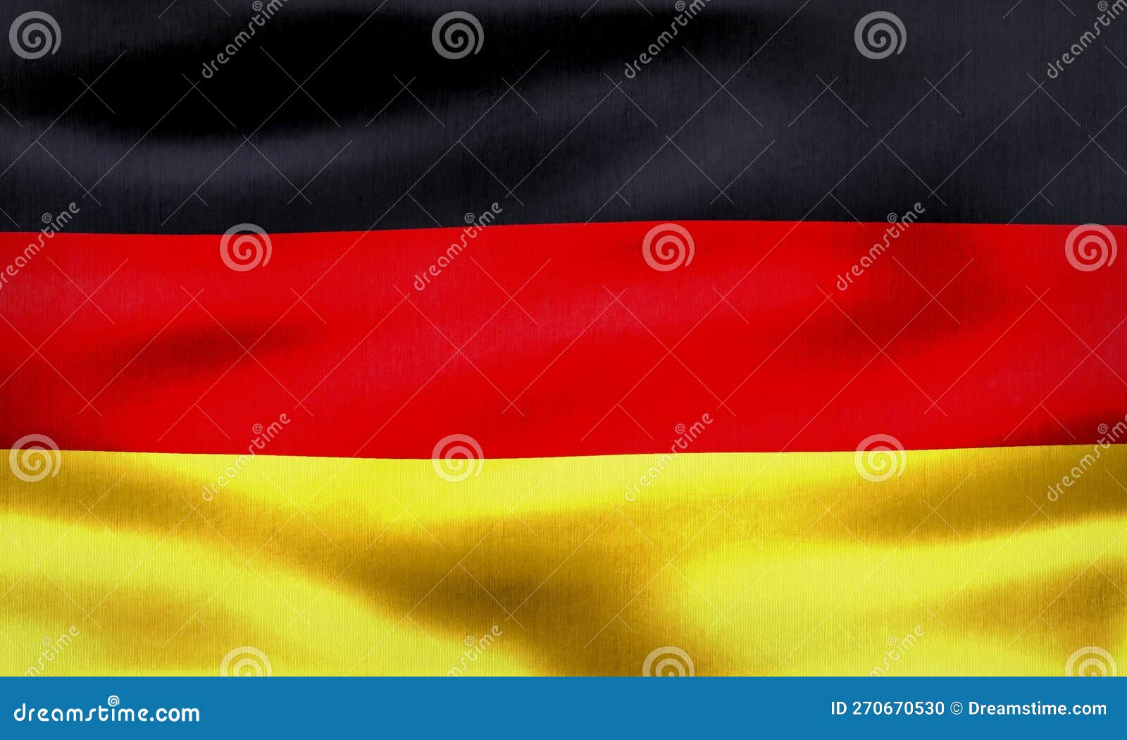 Germany Flag - Realistic Waving Fabric Flag. Flag Concept Background ...