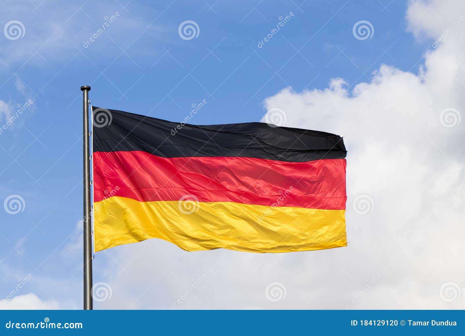 Germany Flag With Fabric Texture Stock Image | CartoonDealer.com #181569799