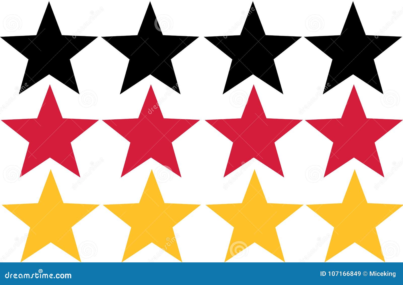 Germany flag from stars stock vector. Illustration of text - 107166849