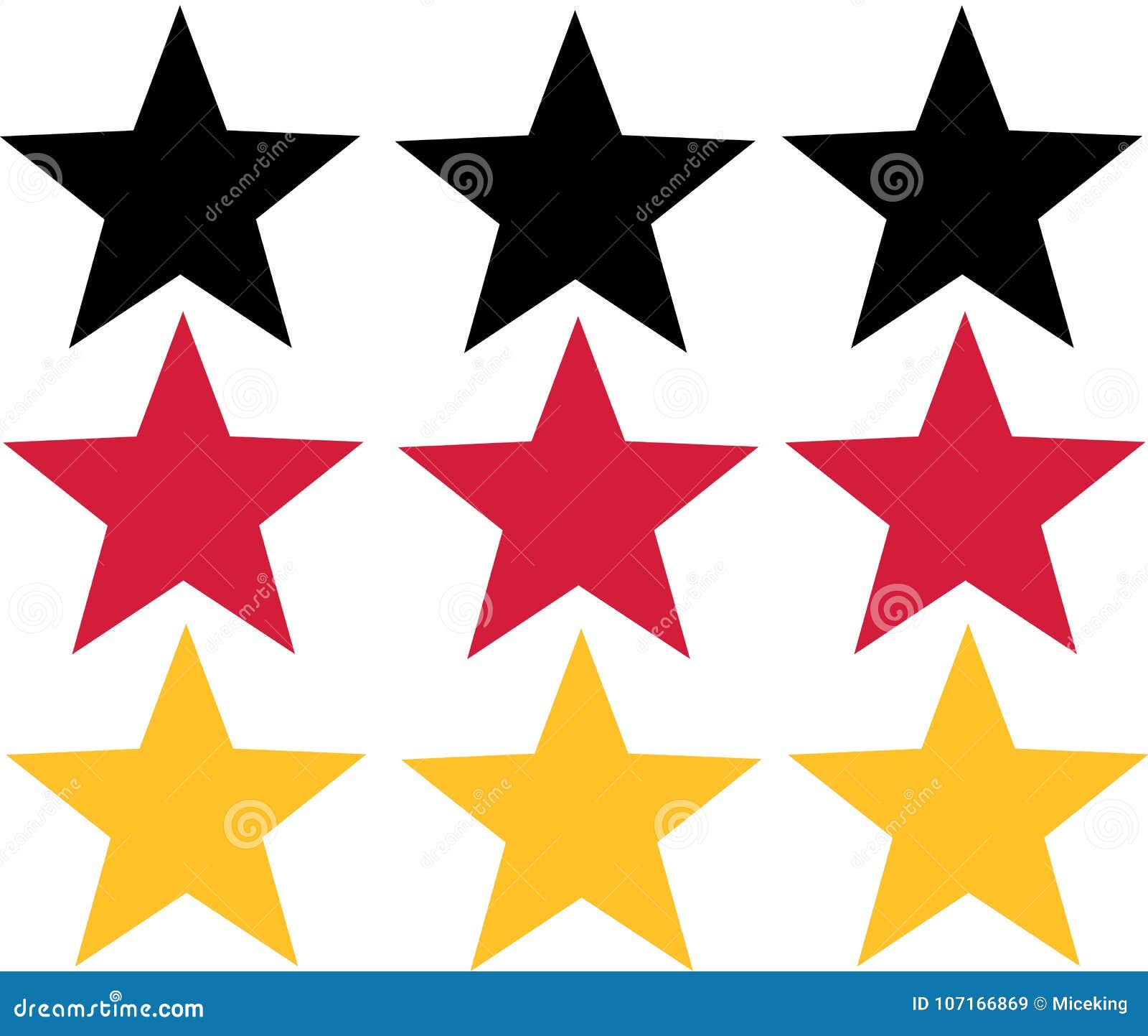 Germany flag from stars. stock vector. Illustration of star - 107166869