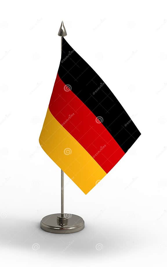 Germany Table Flag on a White Background. Stock Illustration ...