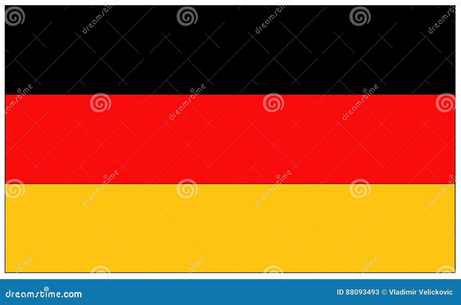 Germany flag stock vector. Illustration of symbol, file - 88093493