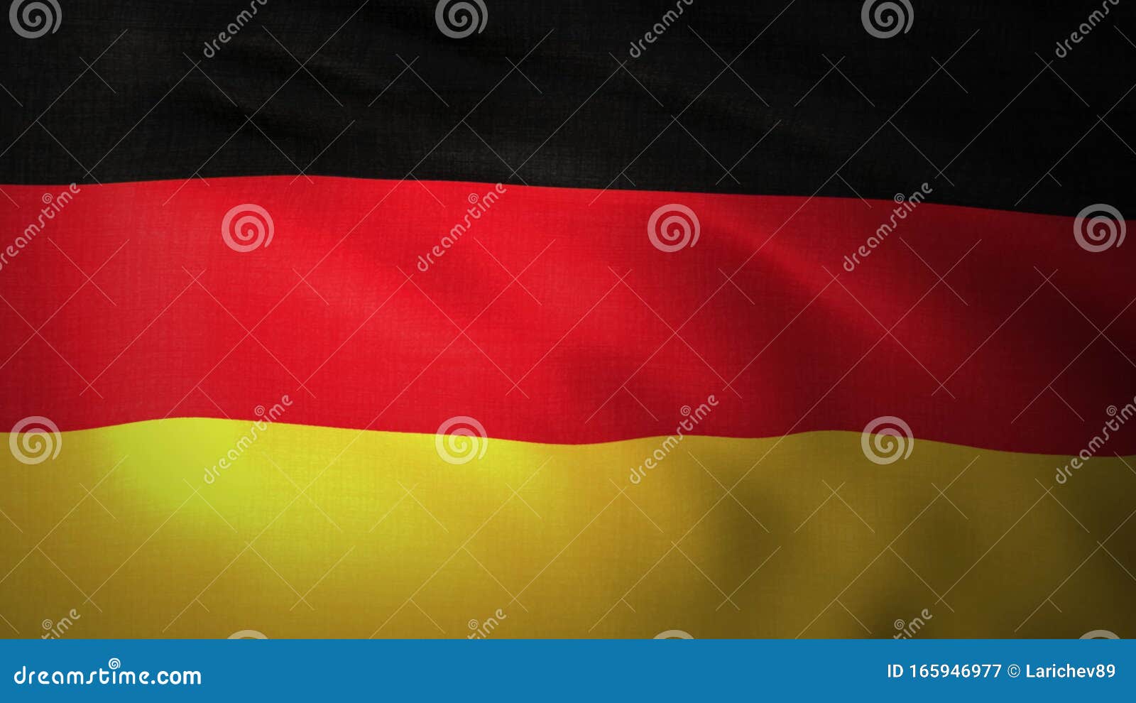 Germany Flag. Waving Flag of Germany 3d Illustration Stock Illustration ...